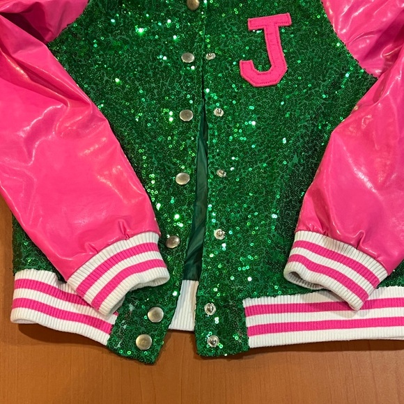 Nickelodeon | Jackets & Coats | Nickelodeon Jojo Siwa Green Sequin ...